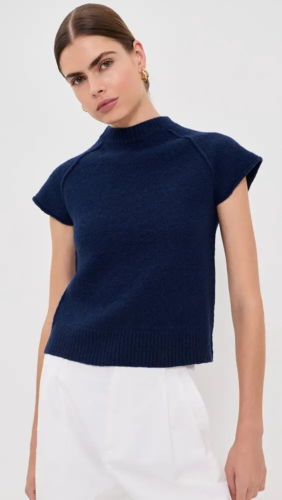 JIL SANDER Kimono Sleeve Wool Top