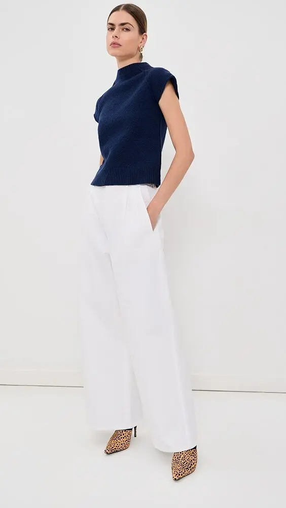 JIL SANDER Kimono Sleeve Wool Top