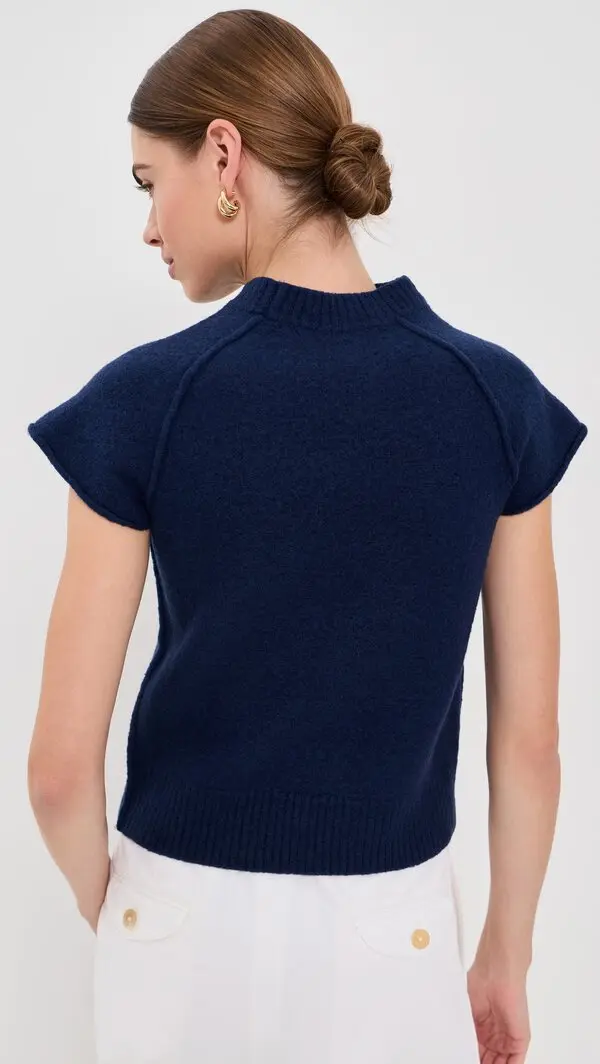 JIL SANDER Wool Top With Kimono Sleeves
