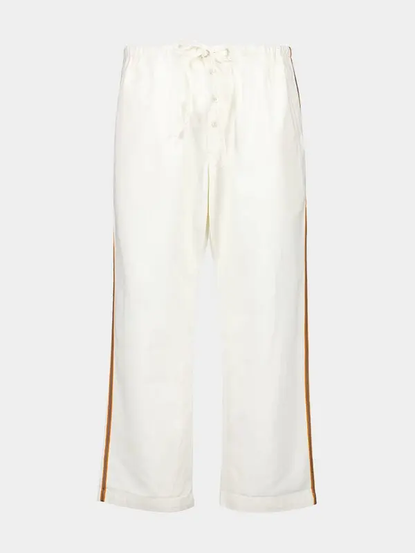 BODE Baseball Pajama Pants - White