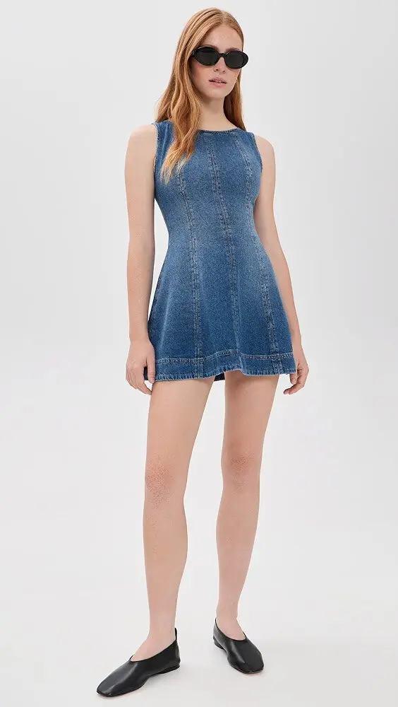REFORMATION Kehlani Denim Mini Dress