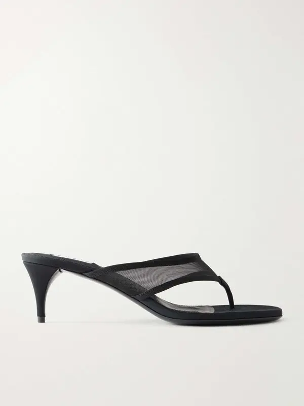 Alaïa Infra 55 Tulle Sandals