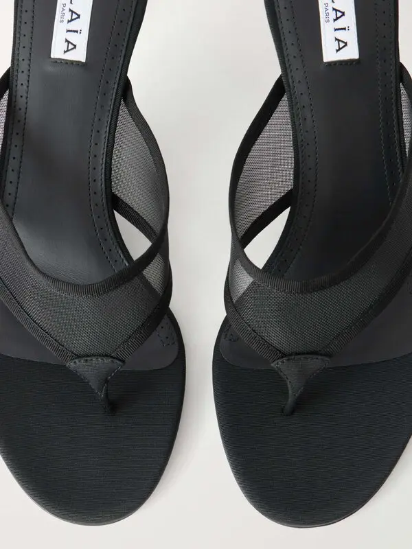 Alaïa Infra 55 Tulle Sandals