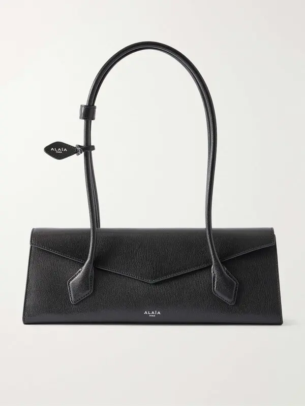 Alaïa Le Teckel Flat Medium Leather Shoulder Bag