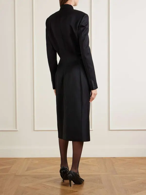 Khaite Rolon Double-breasted Wool Long Coat