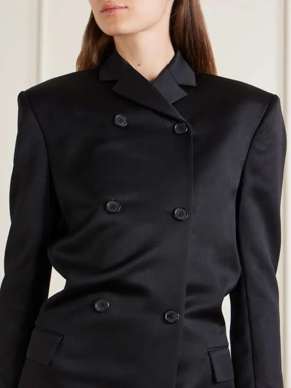 Khaite Rolon Double-breasted Wool Long Coat