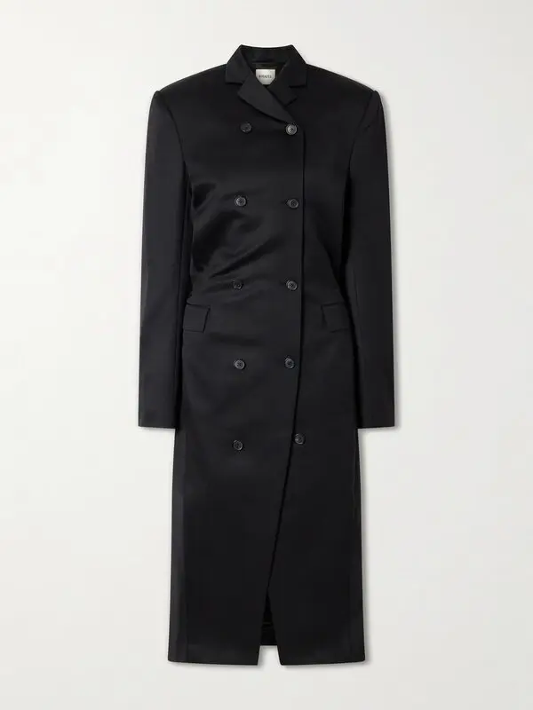 Khaite Rolon Wool Coat - Black