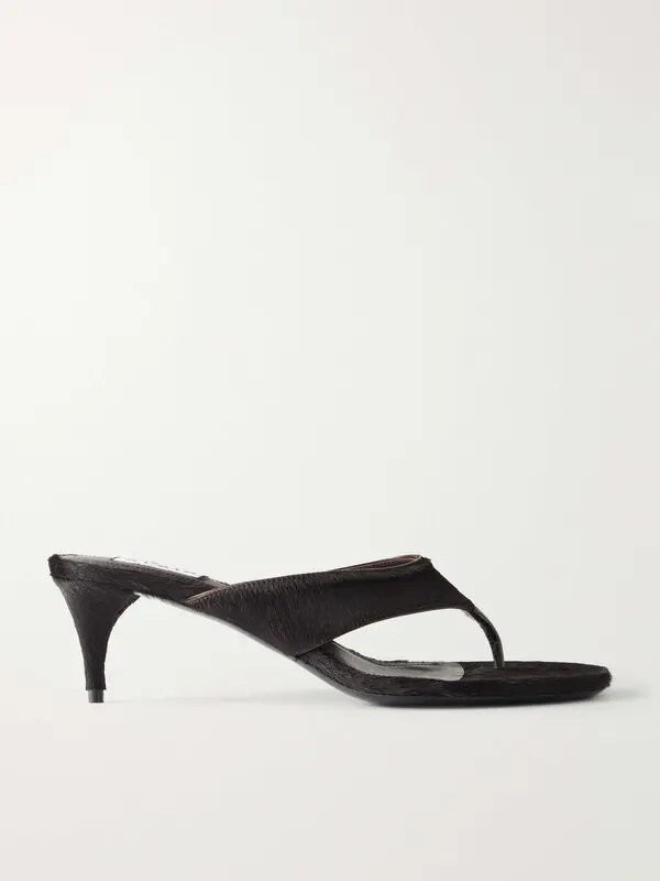 Alaïa Infra 55 Calf Hair Sandals
