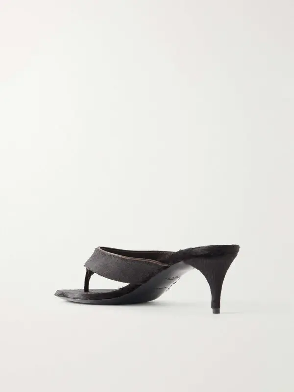 Alaïa Infra 55 Calf Hair Sandals