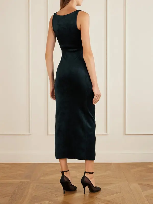 Alaïa Velvet Midi Dress