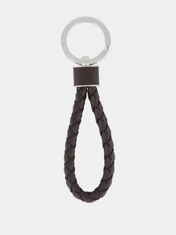 Bottega Veneta Pouch Keyring Intrecciato Nappa Leather - Beige