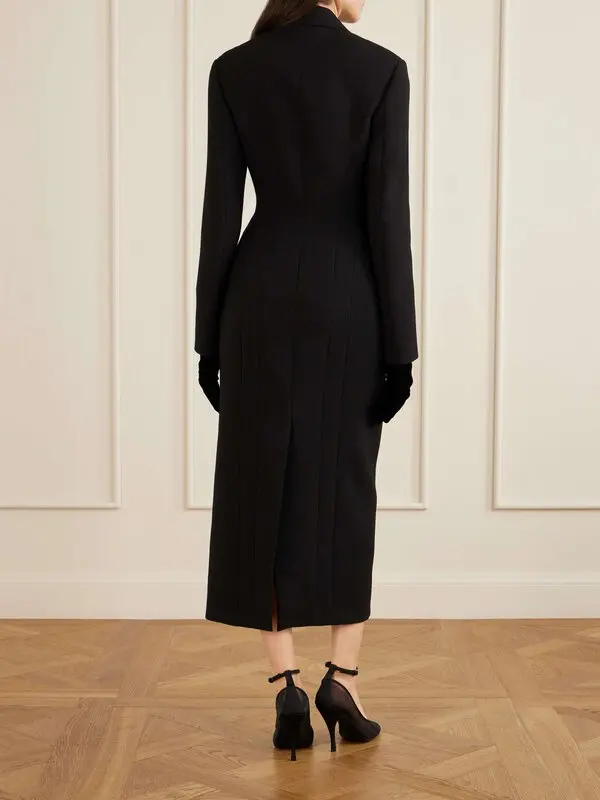 Alaïa Wool-blend Long Coat