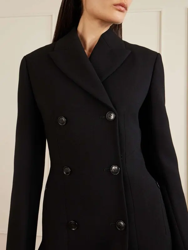 Alaïa Wool-blend Long Coat