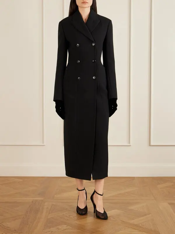 Alaïa Wool-blend Long Coat