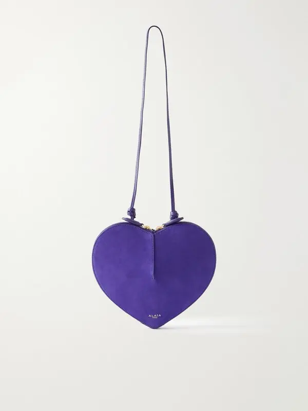 Alaïa Le Coeur Heart Shoulder Bag - Purple