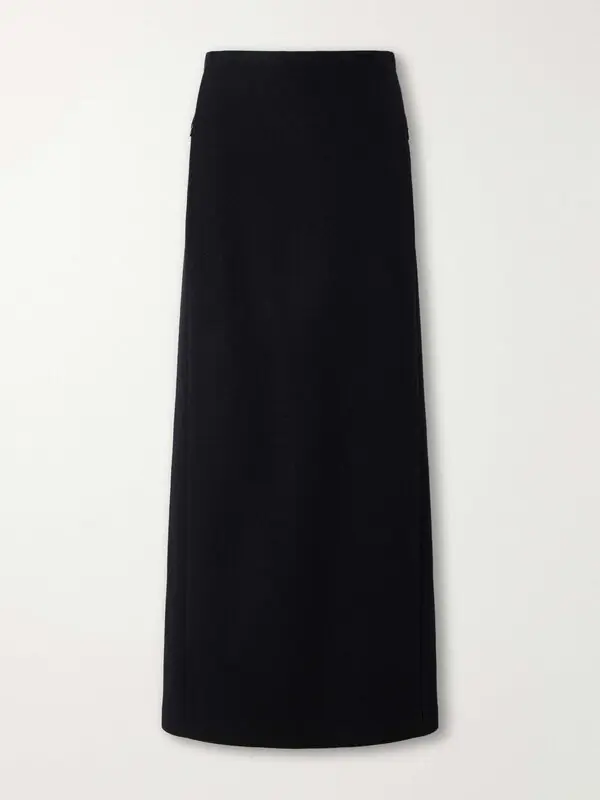 Alaïa Wool-felt Midi Skirt