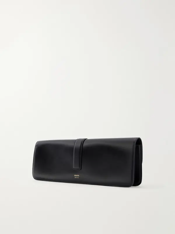 Khaite Blake Leather Clutch - Black