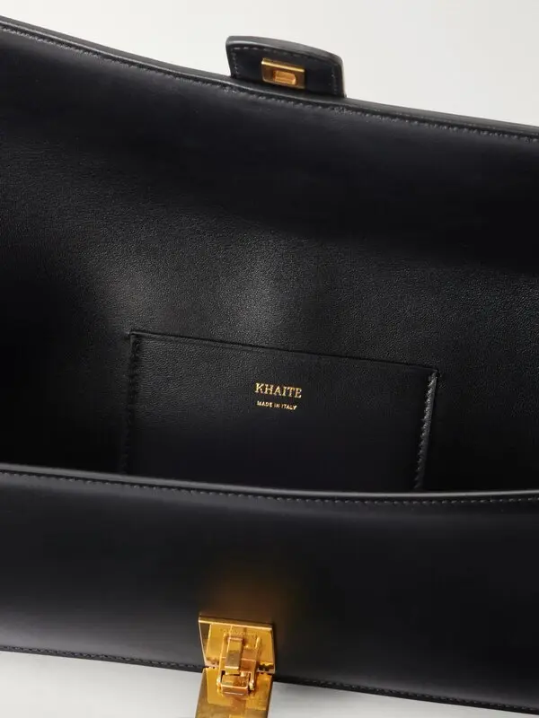 Khaite Blake Leather Clutch - Black