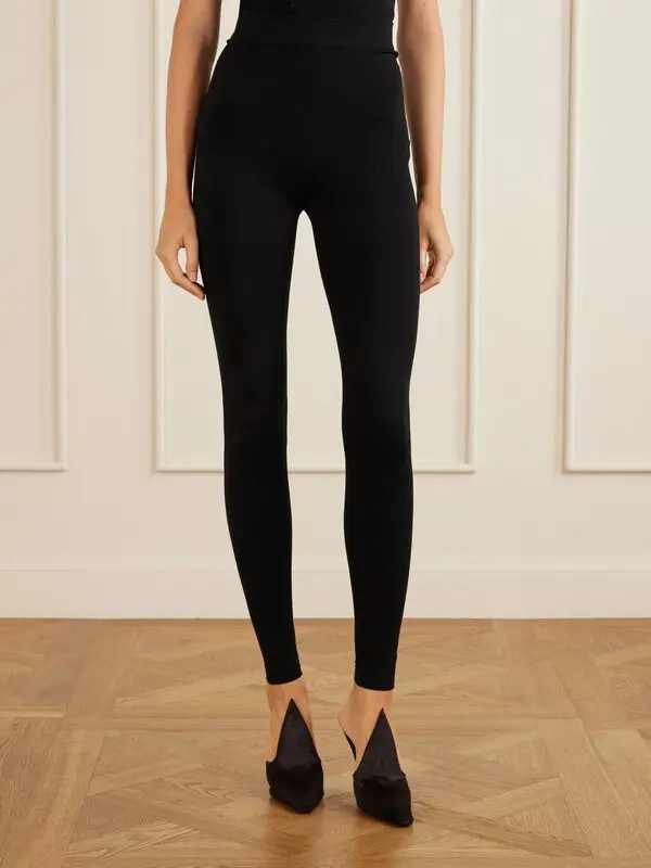 Alaïa High-rise Wool-blend Skinny-leg Pants