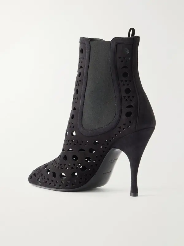 Alaïa Vienne 100 Suede Ankle Boots