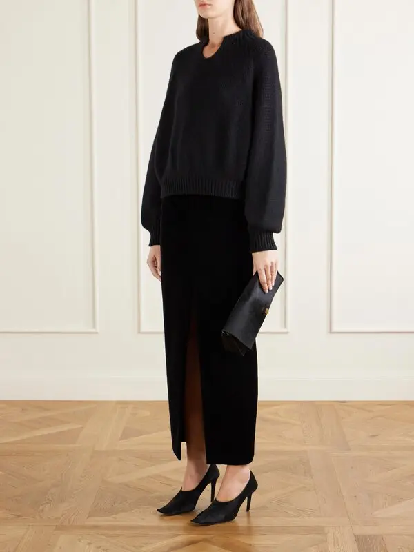 Khaite Audrey Calf Hair Clutch