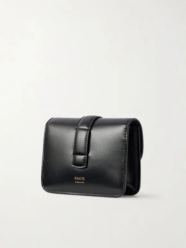 Khaite Blake Leather Mini Shoulder Bag - Black