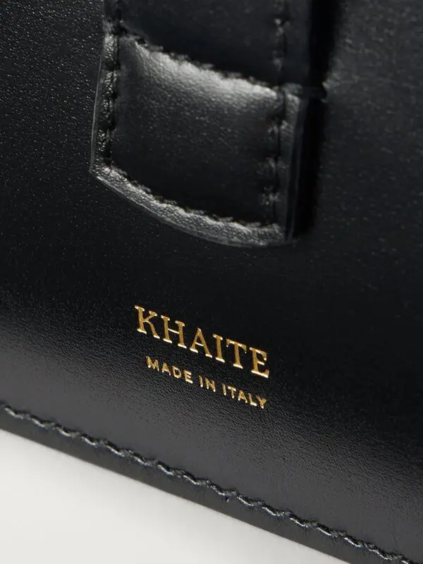 Khaite Blake Leather Mini Shoulder Bag - Black