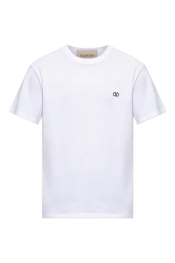 Valentino Garavani T-shirt With Embroidered Logo - White