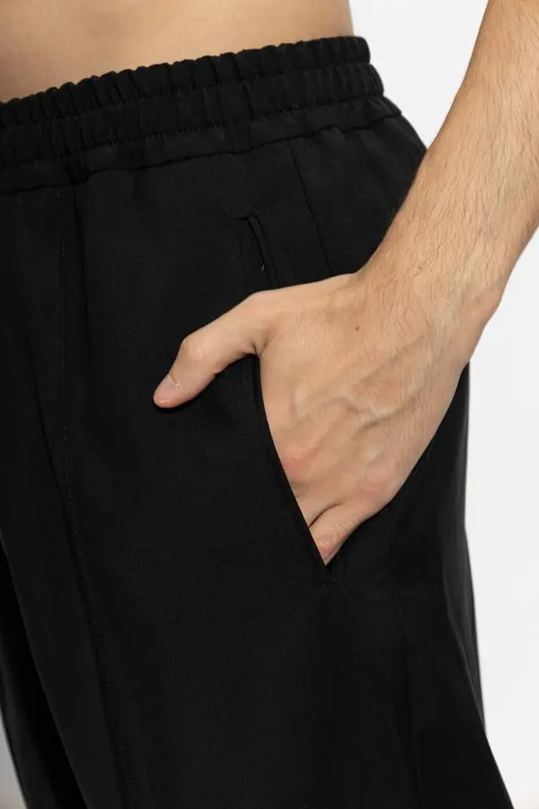 Valentino Garavani Wool Pleated Trousers