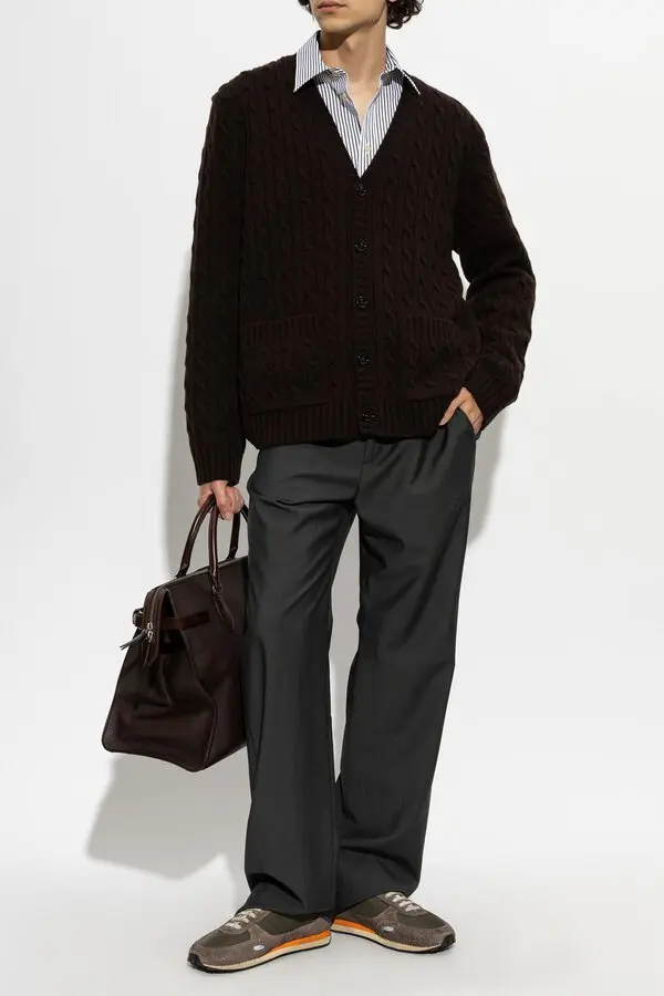 Valentino Garavani Wool Cable Knit Cardigan