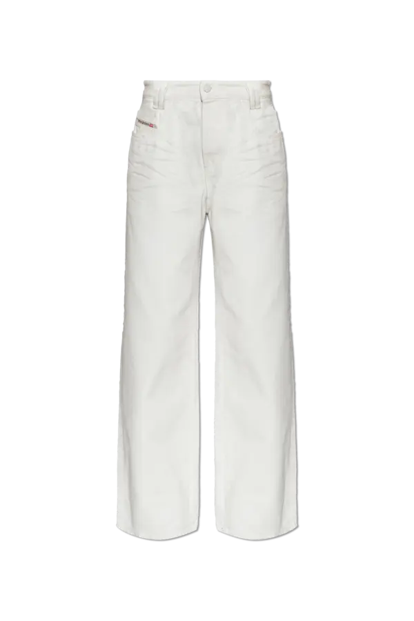 DIESEL® 1982 D-hakou-fsj3 Cotton Wide Leg Jeans - White