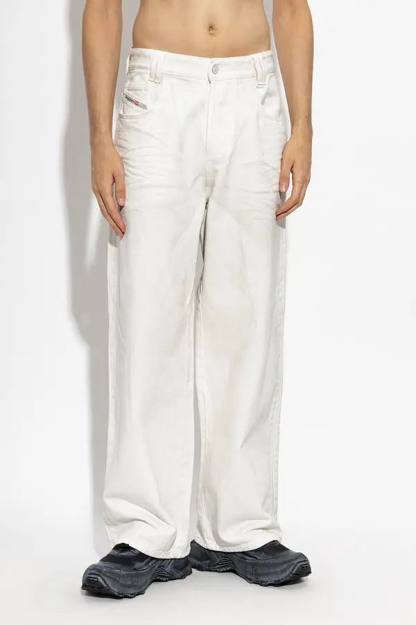 DIESEL® 1982 D-hakou-fsj3 Cotton Wide Leg Jeans