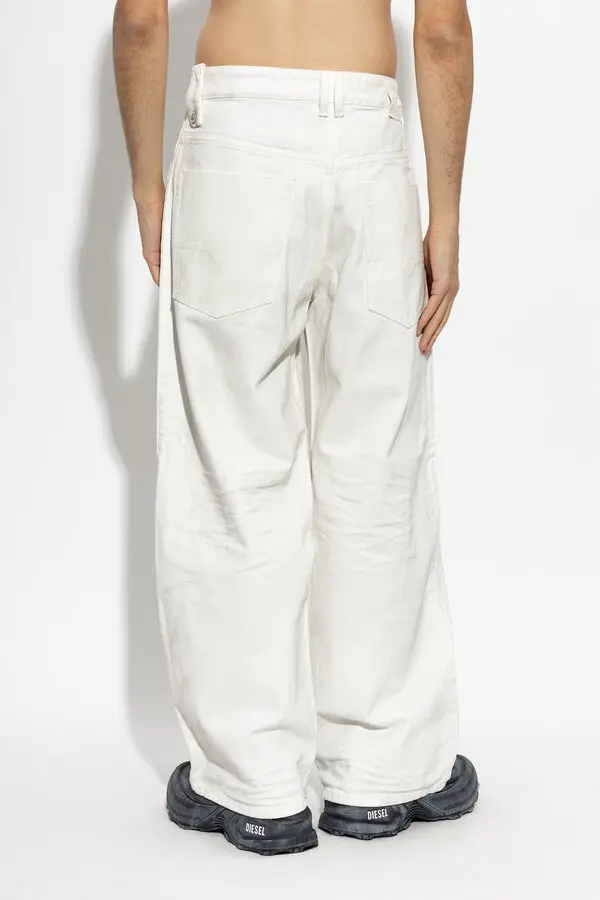 DIESEL® 1982 D-hakou-fsj3 Cotton Wide Leg Jeans