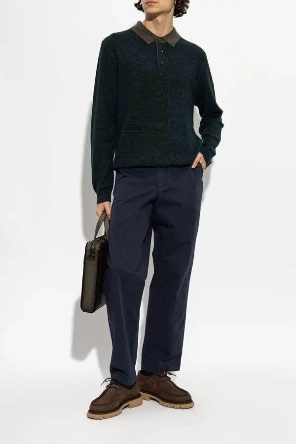 Paul Smith Wool And Silk Blend Long Sleeve Sweater