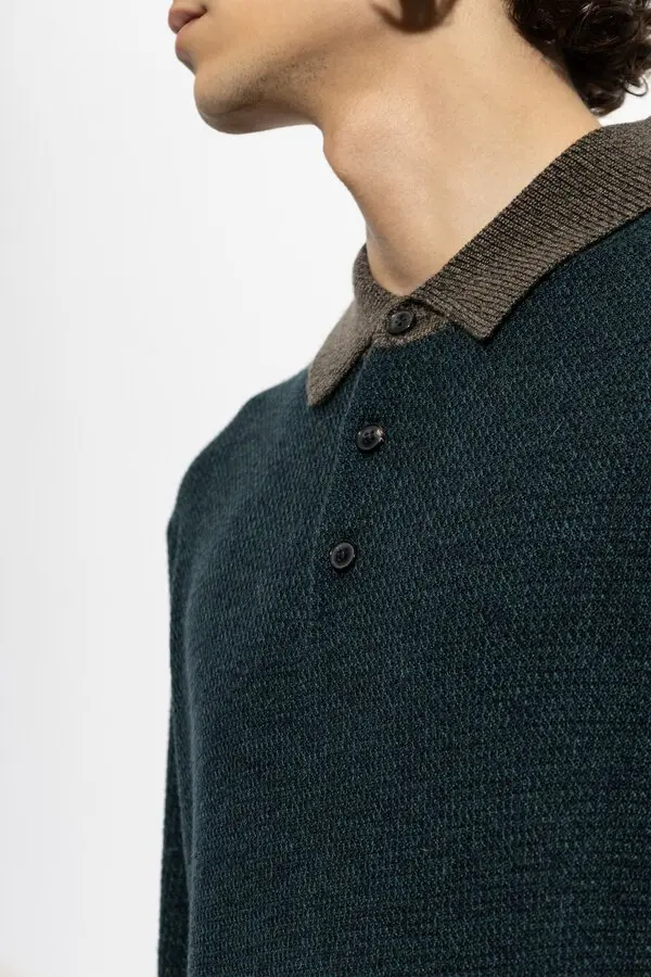 Paul Smith Wool And Silk Blend Long Sleeve Sweater