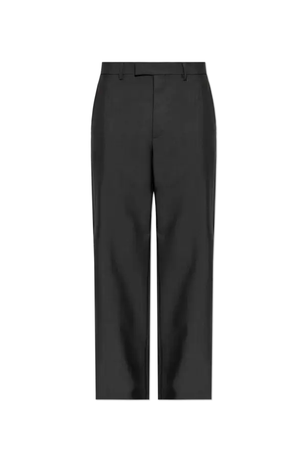 Valentino Garavani Wool Pleated Trousers - Grey