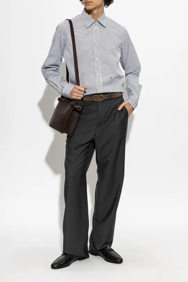 Valentino Garavani Wool Pleated Trousers