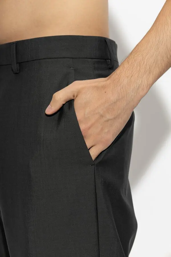 Valentino Garavani Wool Pleated Trousers
