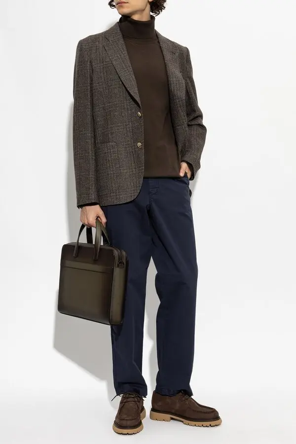 Paul Smith Wool Turtleneck With Embroidered Logo