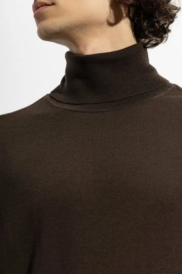 Paul Smith Wool Turtleneck With Embroidered Logo