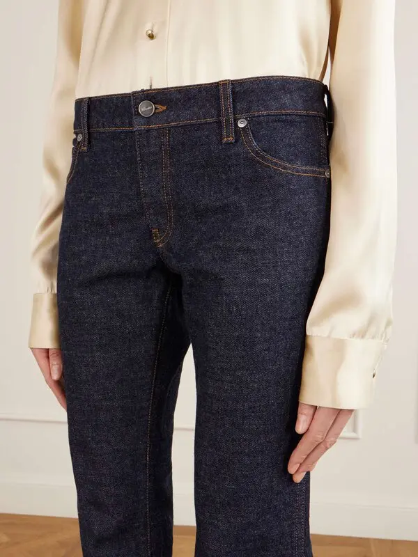 Khaite Conforti Mid-rise Bootcut Jeans