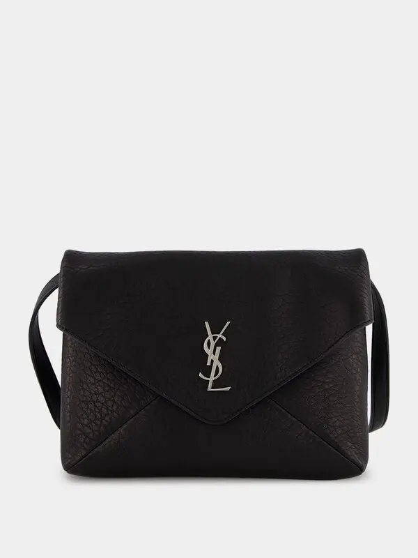 Saint Laurent Lambskin Cassandre Envelope Messenger Bag