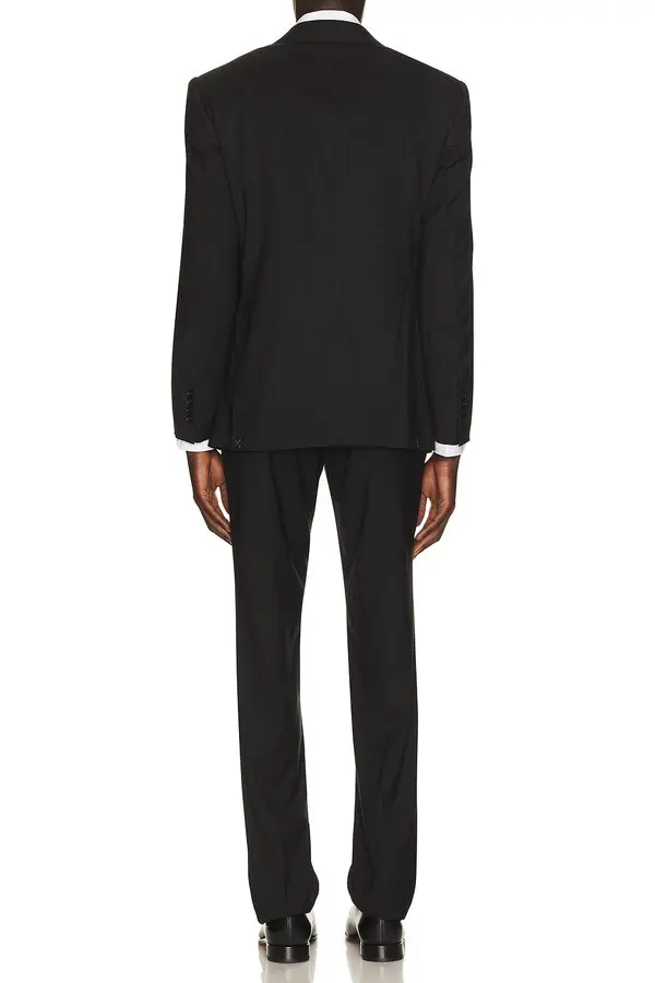 Ralph Lauren Purple Label Serge Suit In Blue - Black