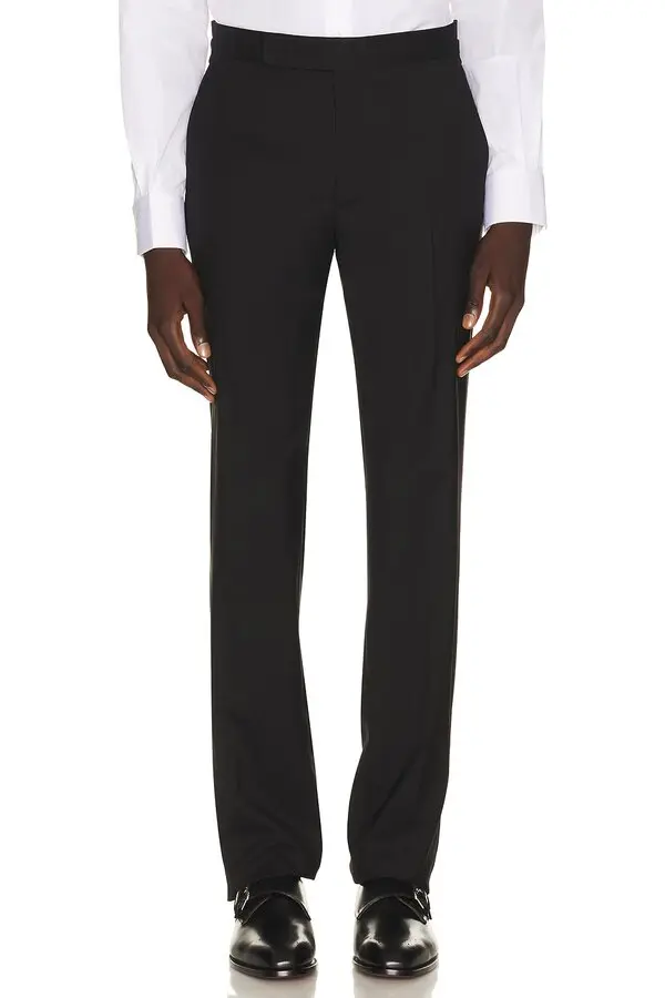 Ralph Lauren Purple Label Serge Suit In Blue - Black