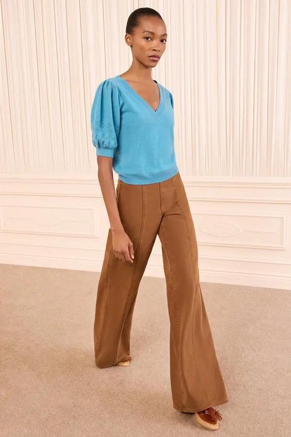 Ulla Johnson Reina Puff Cashmere Top