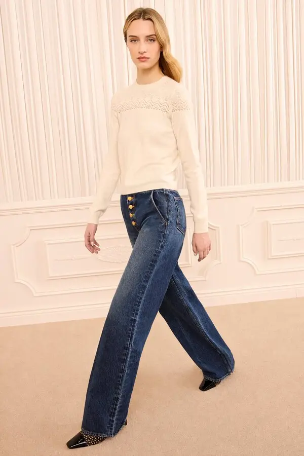 Ulla Johnson Emelie Long Sleeve Cashmere Top