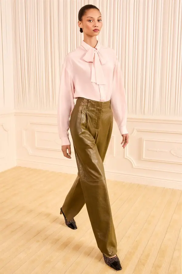 Ulla Johnson Lise Long Sleeve Silk Blouse