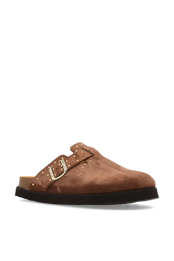 DR. SCHOLL'S SHOES Suede ‘beatriz Clog’ Slides