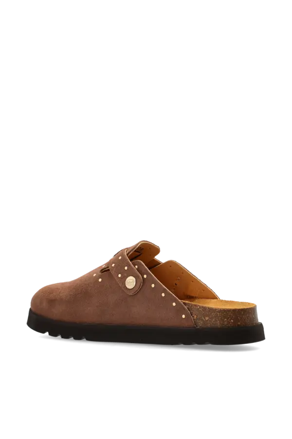 DR. SCHOLL'S SHOES Suede ‘beatriz Clog’ Slides