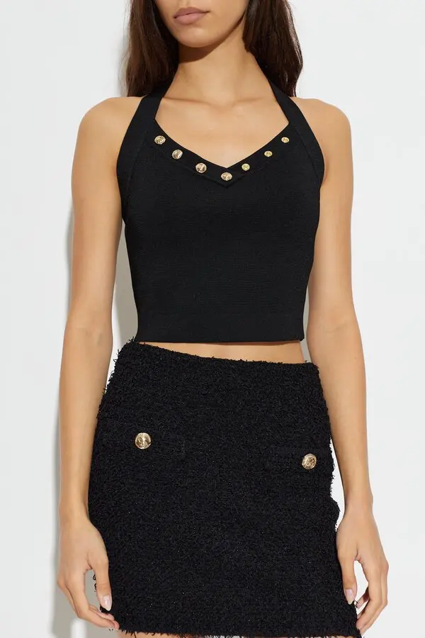 Balmain Short Sleeveless Top